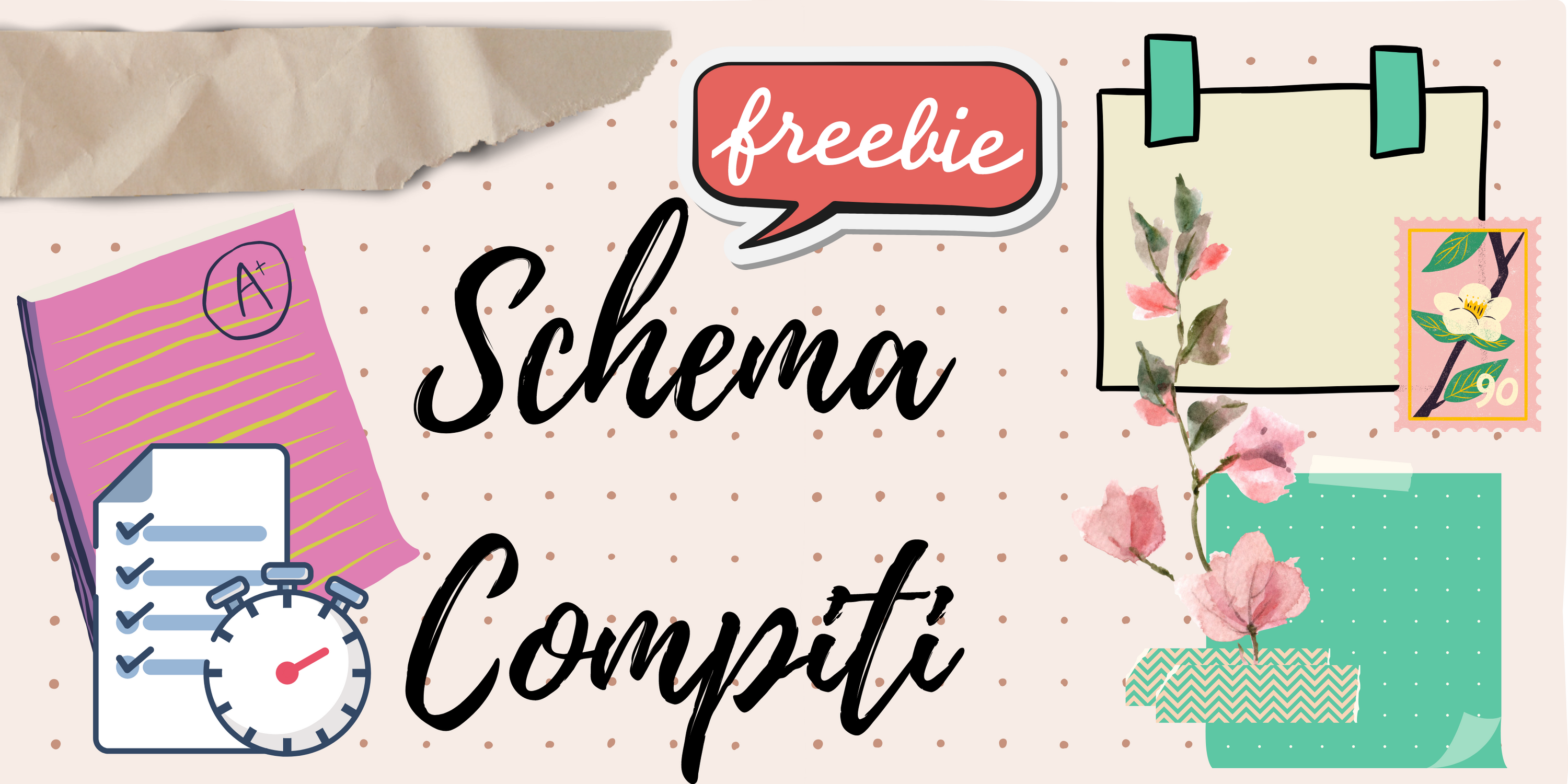 Freebie: Schema Compiti. Pianifica il tuo tempo e studia meglio ...