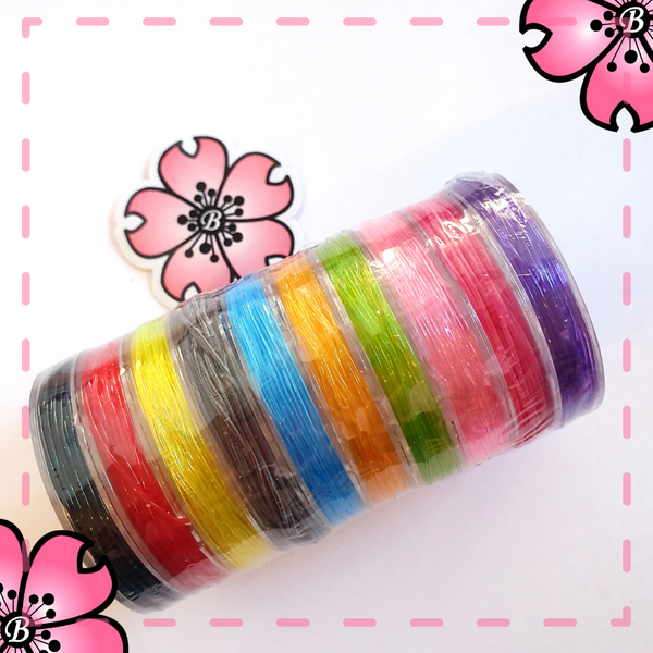 Silicone elastic thread - 10 colors - 100 meters - for making costume ...